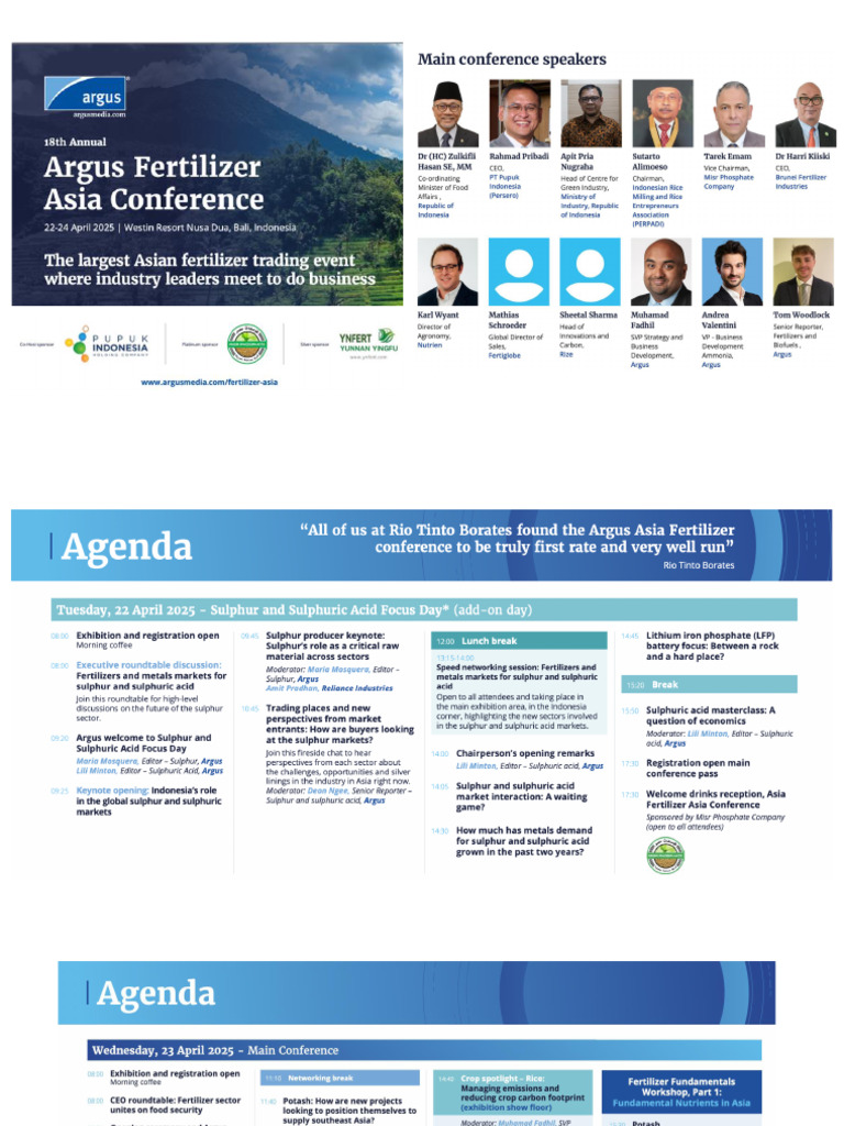 Argus Fertilizer Conference 2025 | PDF