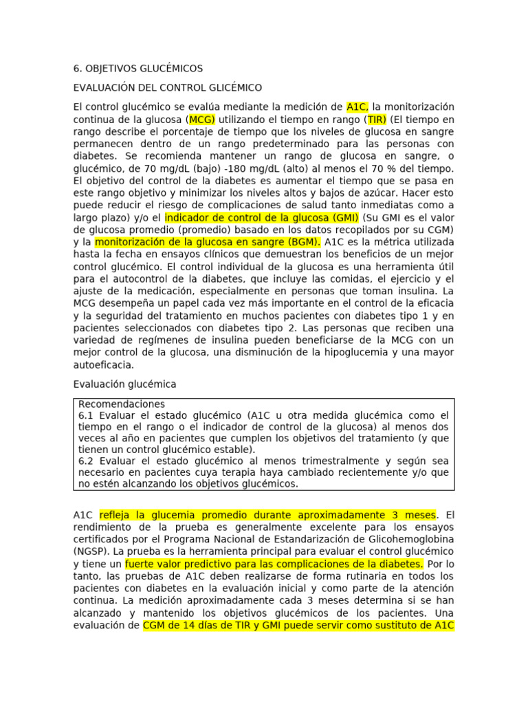 Metas | PDF | Diabetes | Terapia