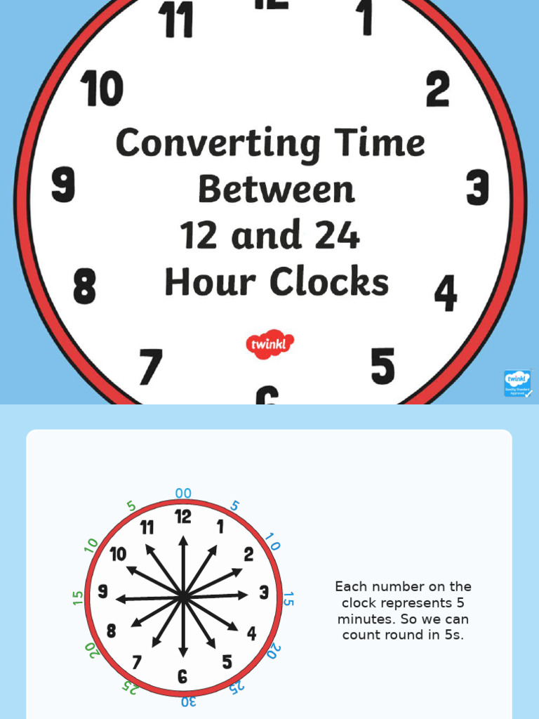12 and 24 Hour Clock Conversion Ver 4 | PDF