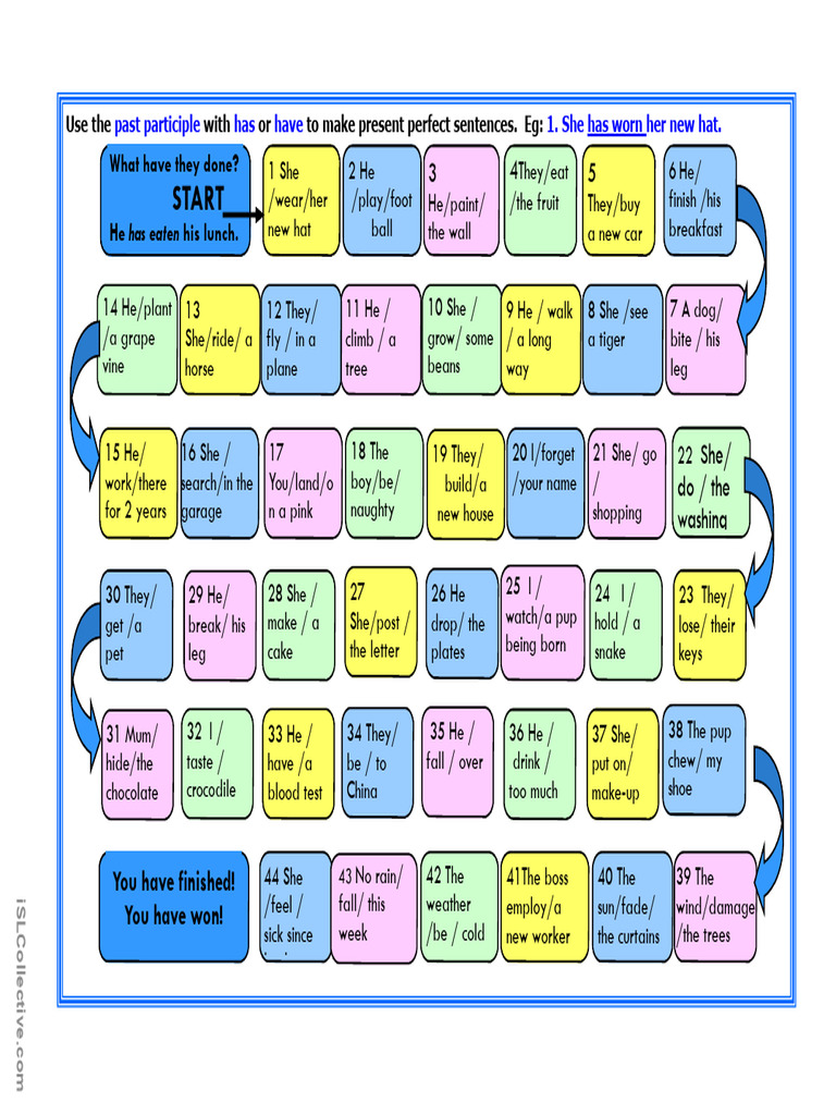 Present Perfect Game - 240131 - 201822 | PDF