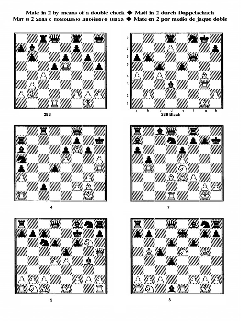 Chess Mate in 2: Double Check & Sacrifice | PDF