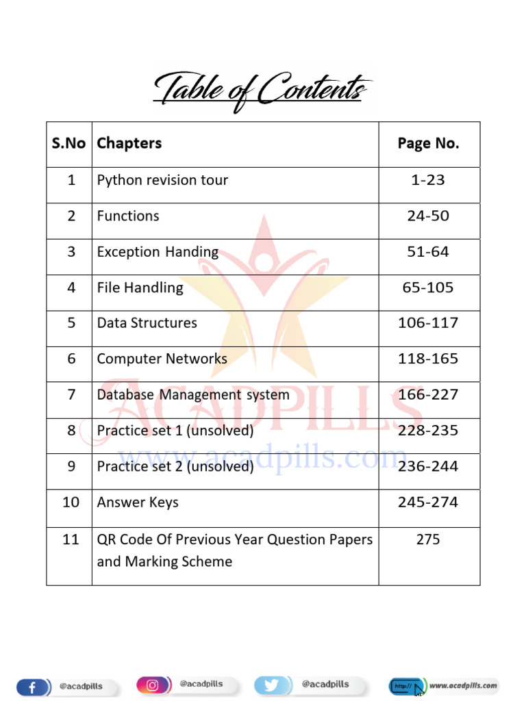 Class12_ComputerScience_2026 | PDF