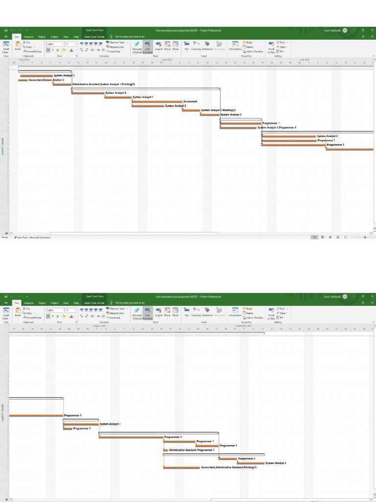 Gantt Chart 1 Real | PDF