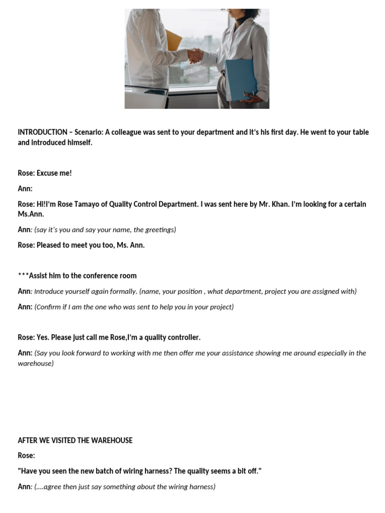 Dialouge With Miss Ann | PDF