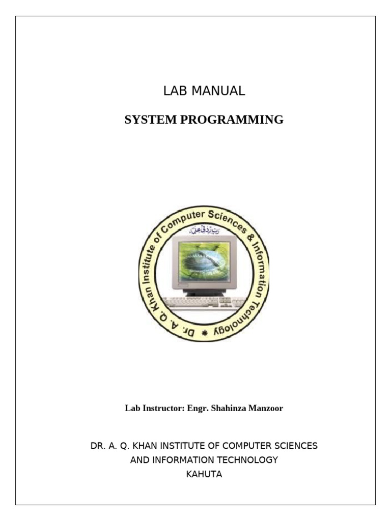 System Programming Lab_manual | PDF | Computing | Software Engineering