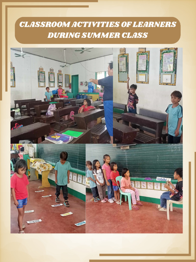 Classroom Activities of Learners During Summer Class | PDF