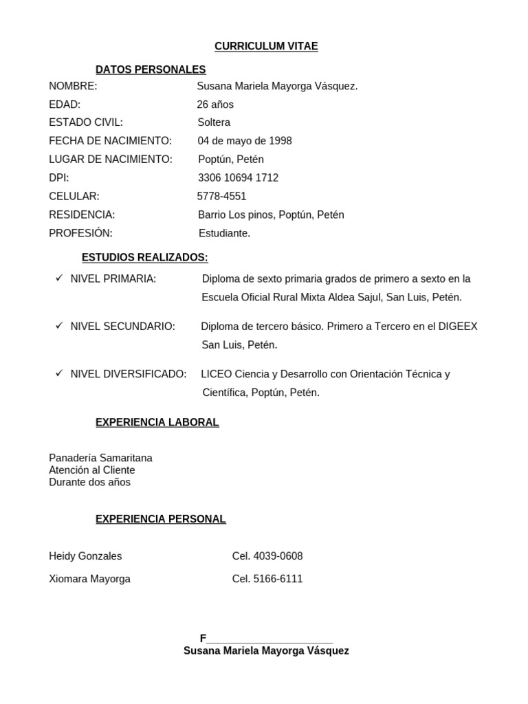 Curriculum Vitae Juan Lopez | PDF