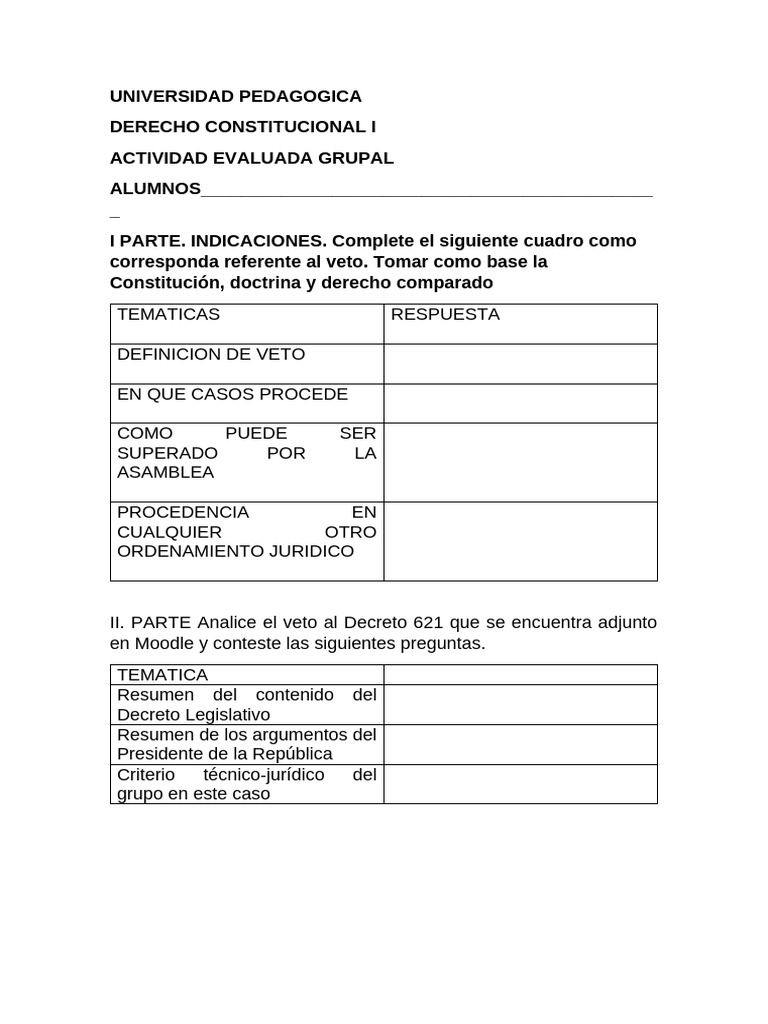 Veto Presidencial | PDF