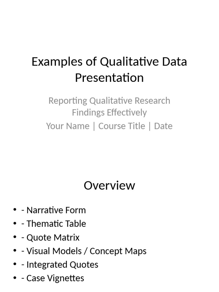 Effective Qualitative Data Reporting | PDF | Psychology | Cognition