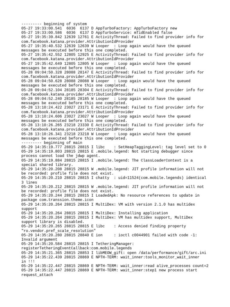 ML Logcat 1748504502275 | PDF | Computer Programming | Computer Architecture