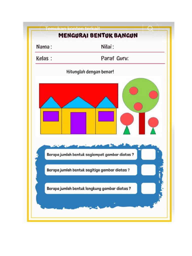 LKPD MTK Bangun Datar | PDF