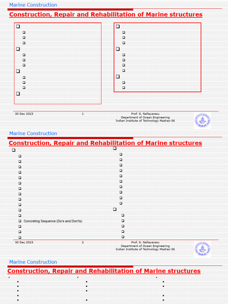 Marine Concrete Construction | PDF | Concrete | Construction Aggregate