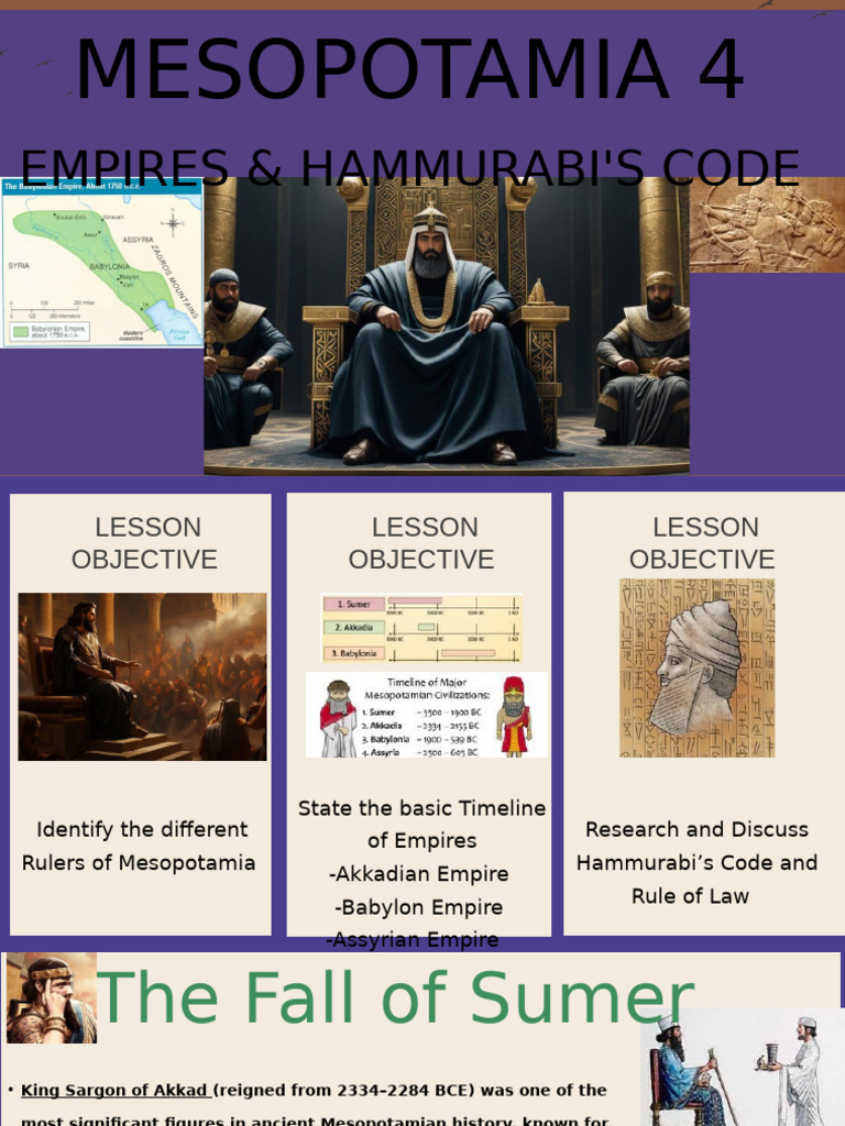 Mesopotamia Ppt 4 Pptxm Mesopotamia Ppt 4 Pdf Hammurabi Mesopotamia