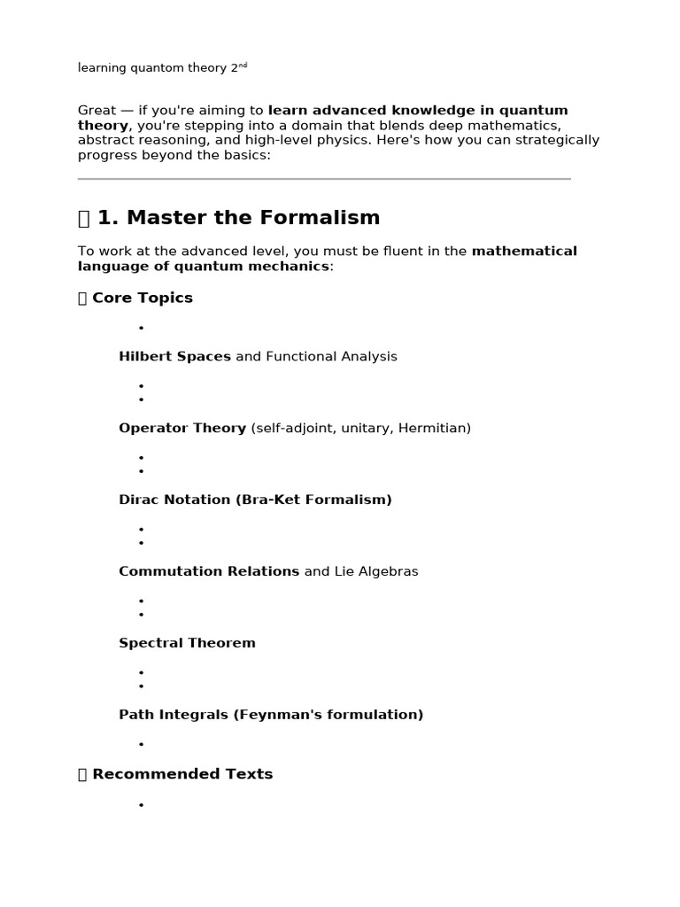 Learning Quantom Theory 4n1 | PDF | Quantum Computing | Quantum Mechanics