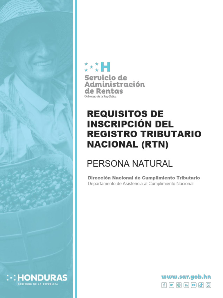 Requisitos Solicitud RTN Persona Natural | PDF