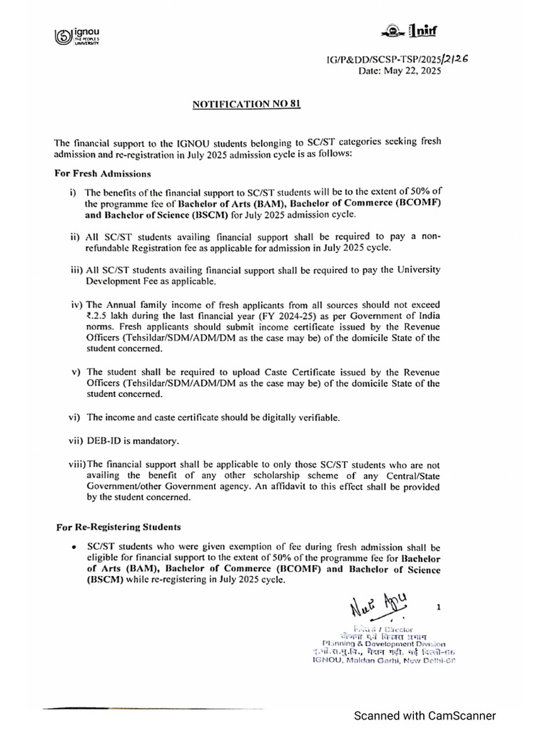 Notification No 81 SCST TSP | PDF