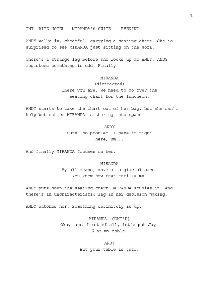Andy & Miranda (Seating Chart) DWP | PDF