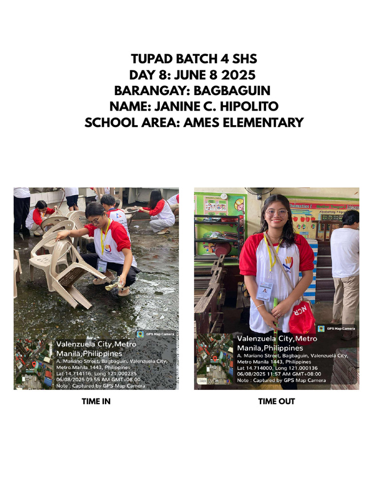 TUPAD Batch 4 SHS Attendance Log | PDF