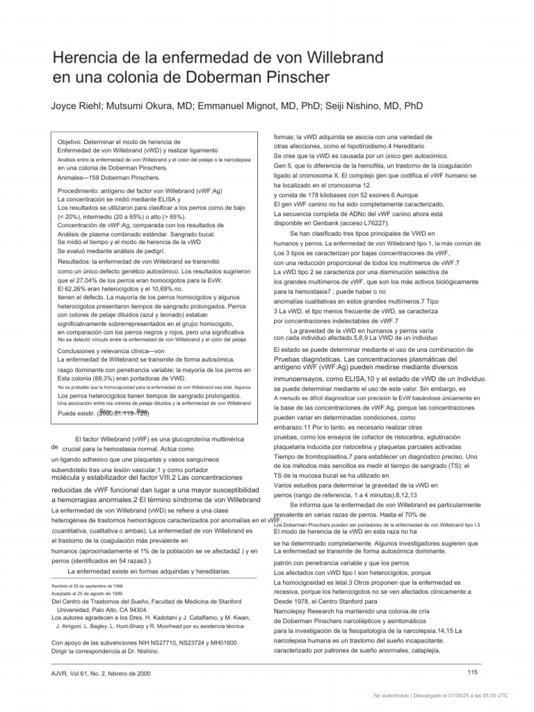 Ajvr-Ajvr 2000 61 115 | PDF | Enfermedades y trastornos | Hematología