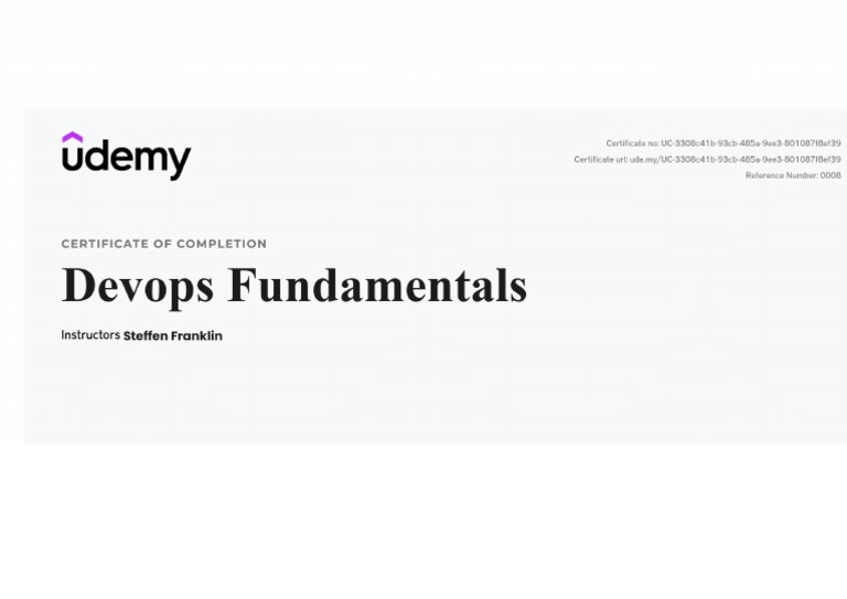 Udemy Certificate | PDF