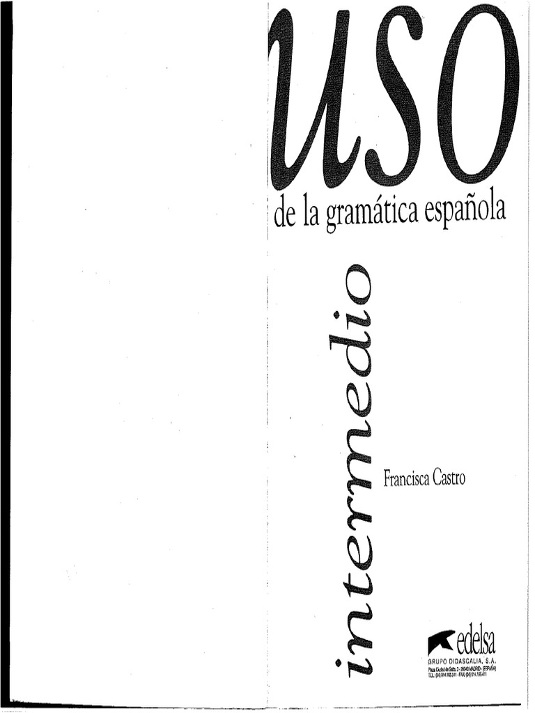 Uso de La Gramatica Espanola Intermediopdf PDF Free 1 | PDF