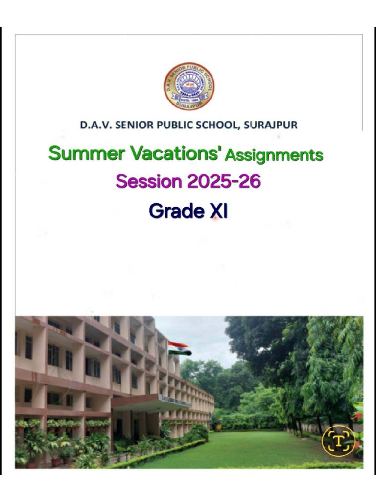 Xi Science Hhw 2025-26 | PDF