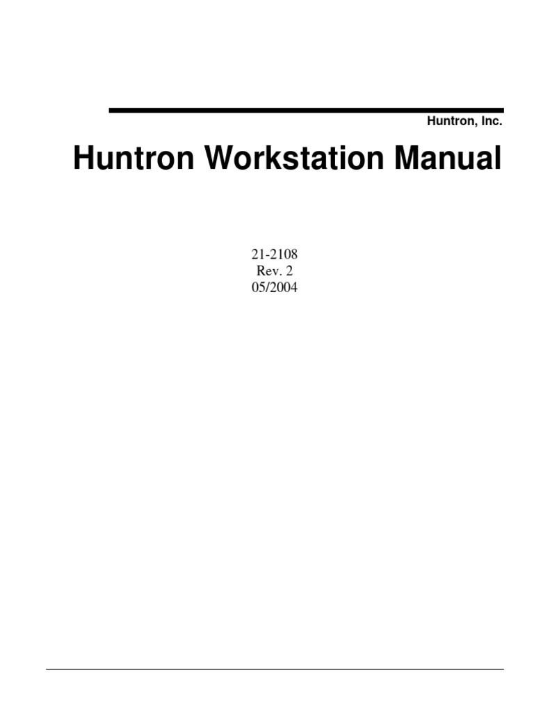 Huntron Workstation 3.5 | PDF | Integrated Circuit | Electrical Connector