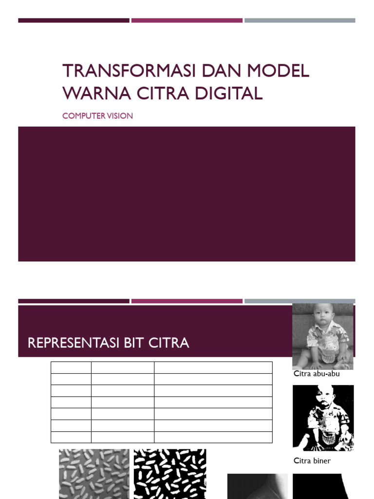 Model Warna dan Transformasi Citra Digital | PDF