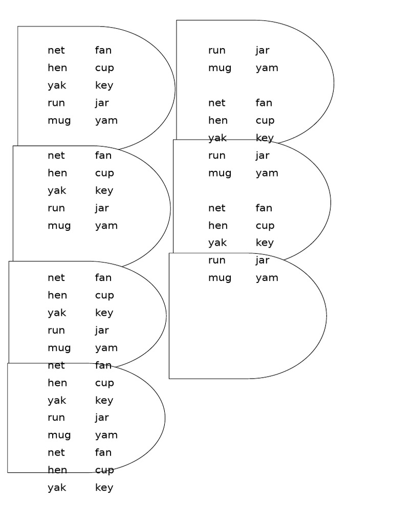 3 Letter Words | PDF