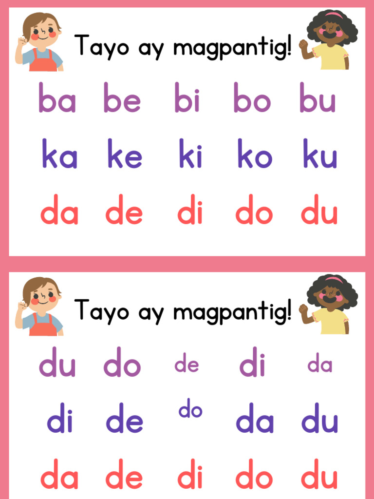Tayo Ay Magpantig - Filipino Syllables Poster - 20250512 - 224459 ...