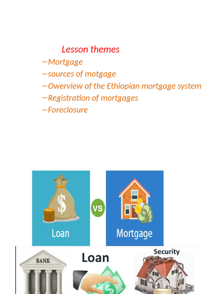 Overview of Ethiopian Mortgage System | PDF | Mortgage Law | Foreclosure