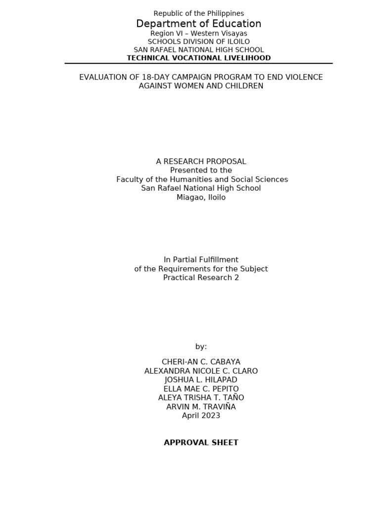 PR2 Preliminaries Sample | PDF | Validity (Statistics) | Methodology