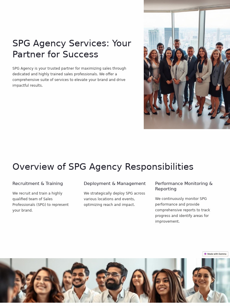 SPG-Agency-Services-Your-Partner-for-Success | PDF | Brand | Recruitment