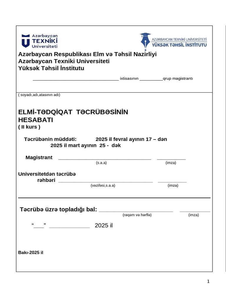 Cəlal (Hesabat-2025) - Copy | PDF