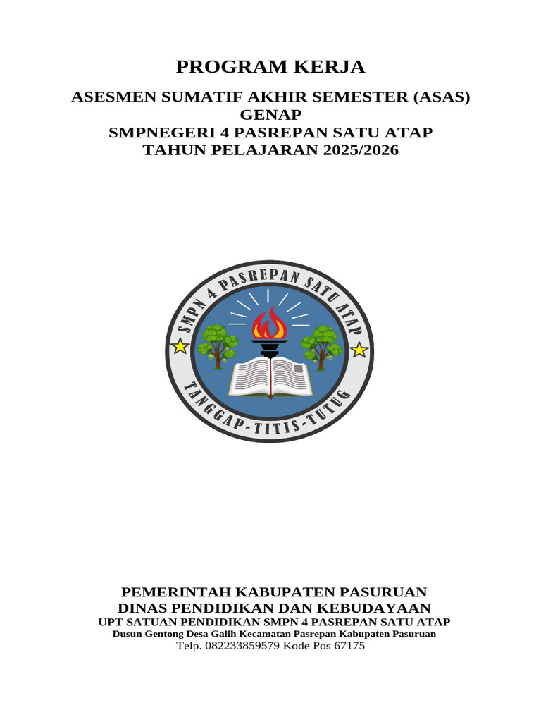 Cover Program Kerja | PDF