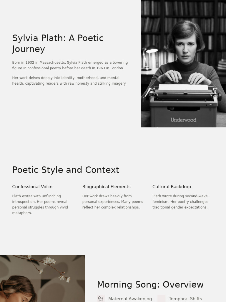 Exploring Sylvia Plath's Poetic Legacy | PDF | Poetry | Sylvia Plath