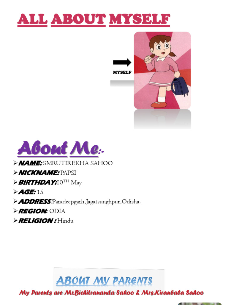 All About Myself | PDF