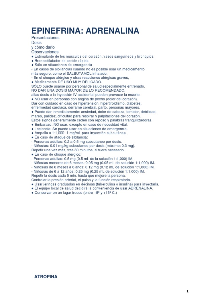 EPINEFRINA | PDF