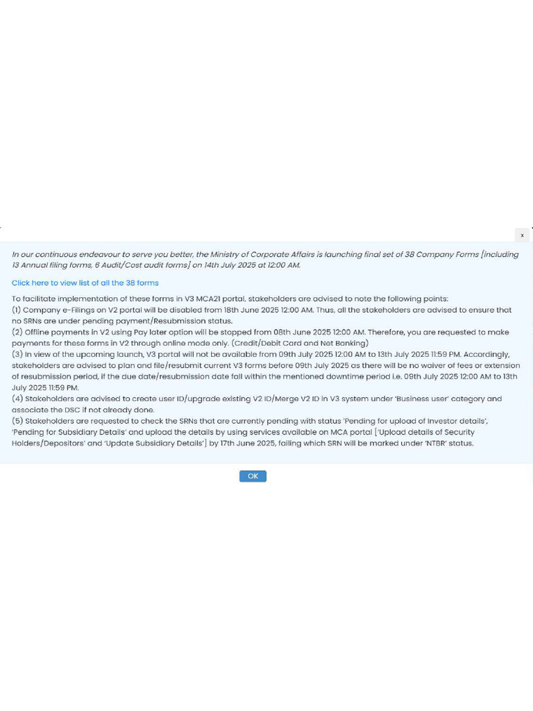 MCA Notification | PDF