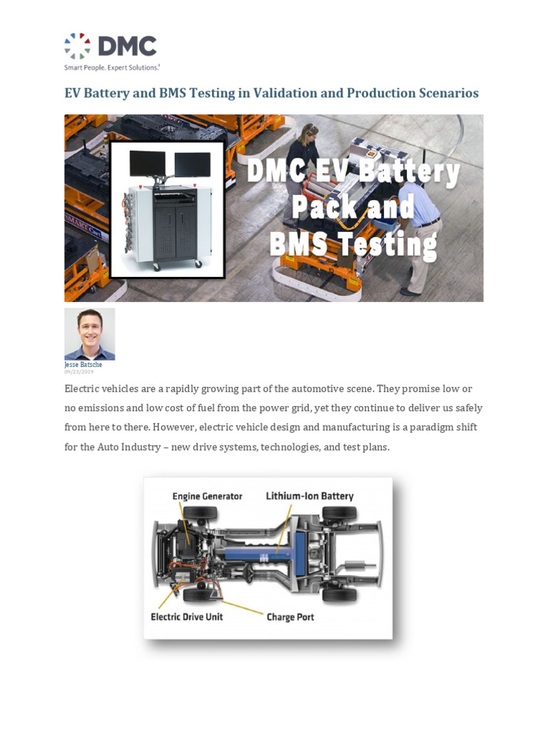 EV Battery and BMS Testing in Validation and Production Scenarios | PDF ...