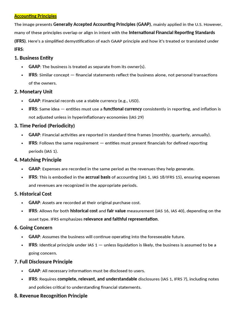 Accounting Principles | PDF | International Financial Reporting ...