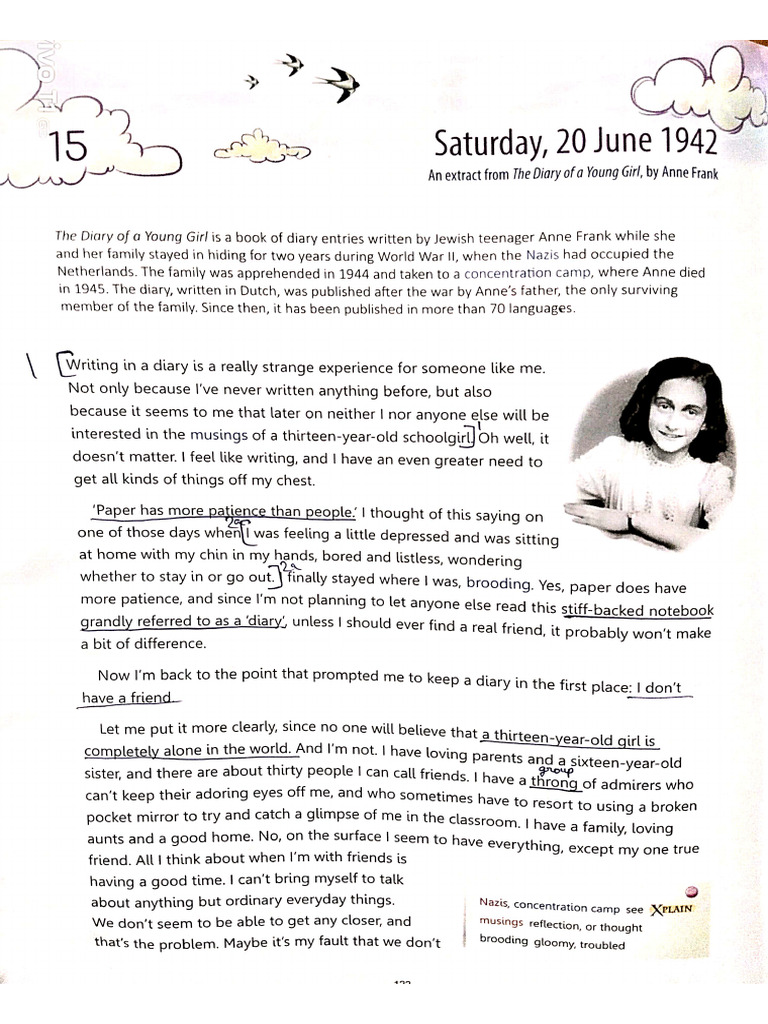 Anne Frank Diary | PDF