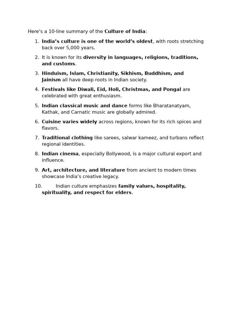 Culture of India | PDF