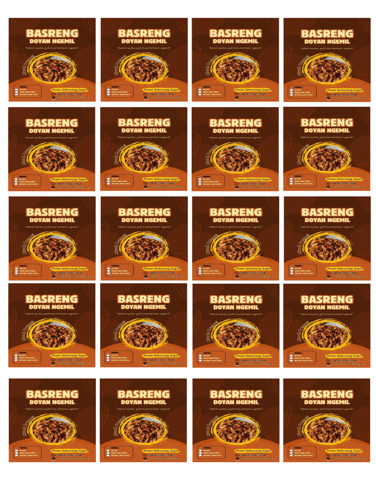 Basreng Doyan Ngemil New | PDF
