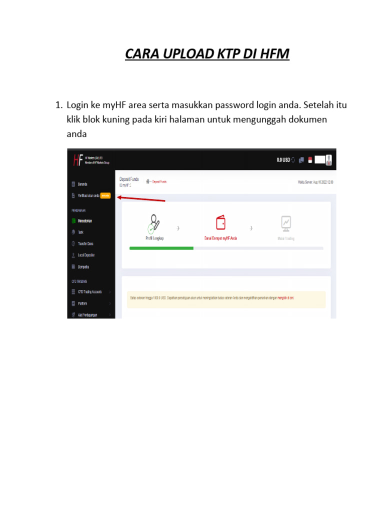 Cara Upload KTP Di HFM | PDF