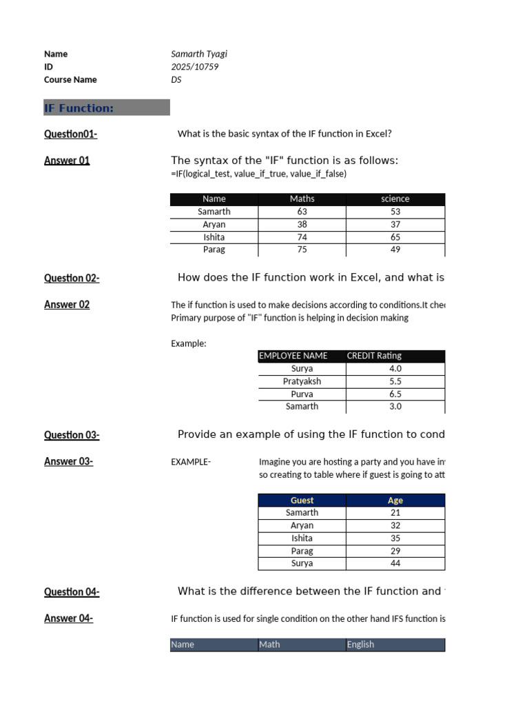 Logical Assignment | PDF | Spreadsheet | Argument