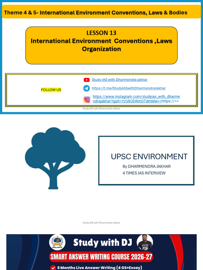 Lesson 13 - International Conventions and Bodies (1) - 60965906 - 2025 ...