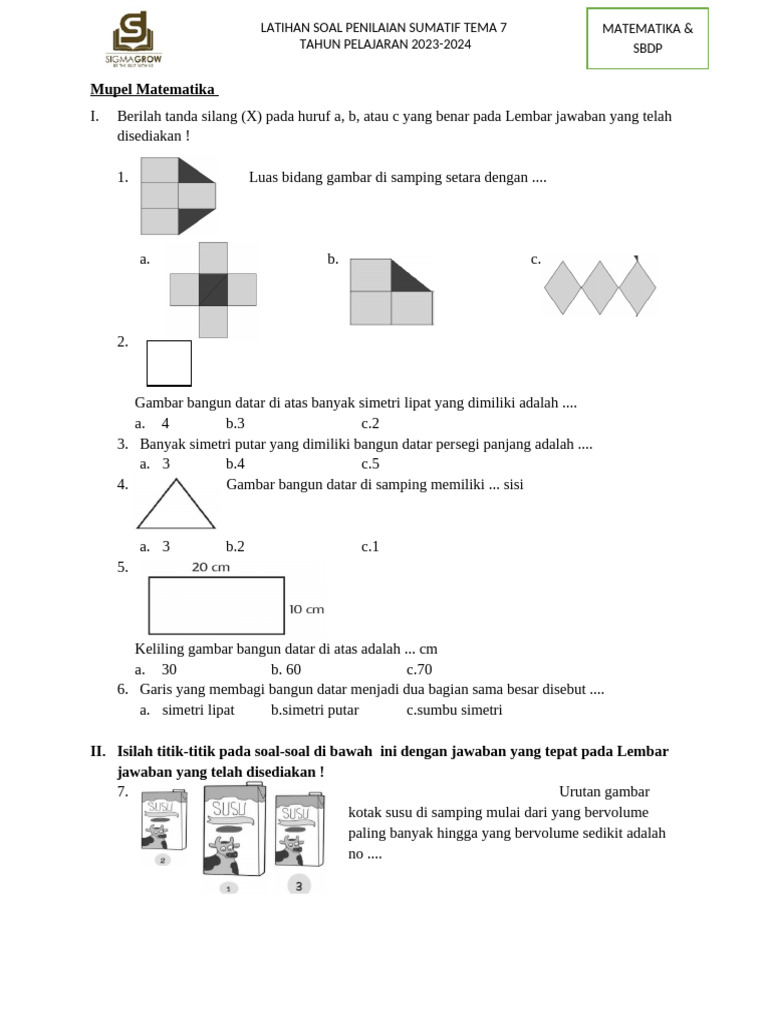 3 - Tema 7 MTK Dan SBDP Tap PH | PDF