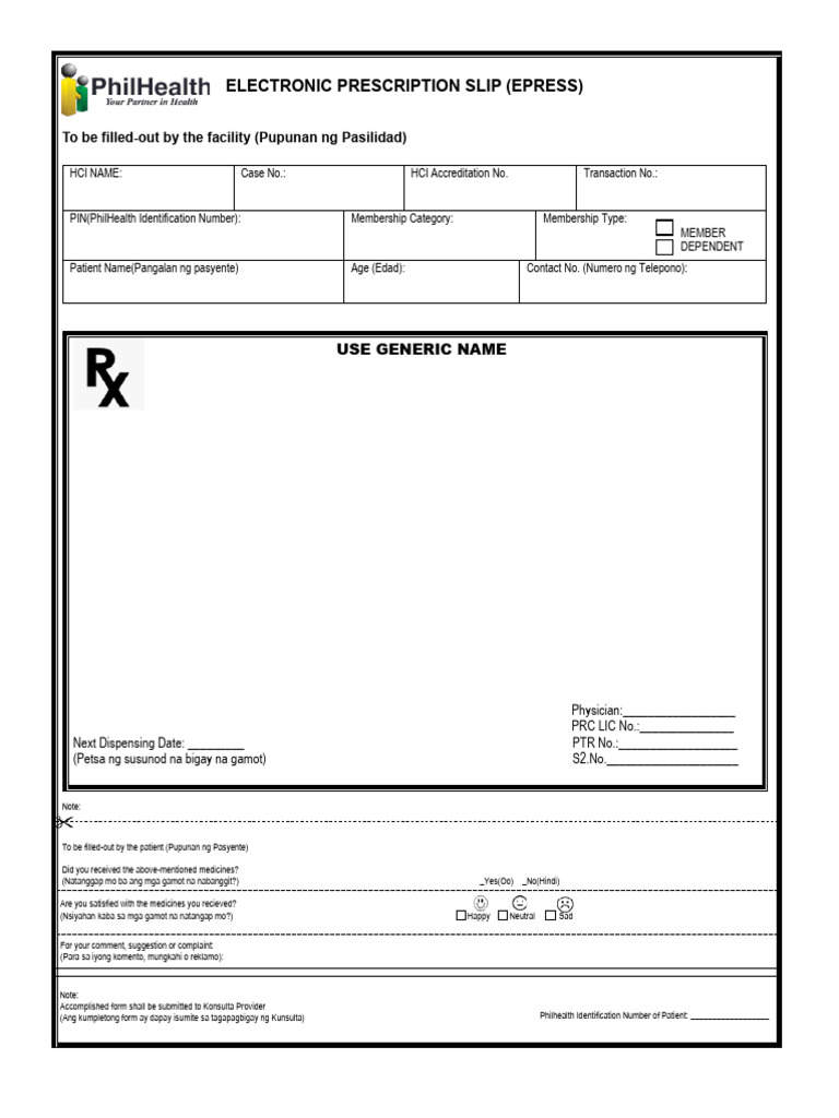 Electronic Prescription Slip Guide | PDF