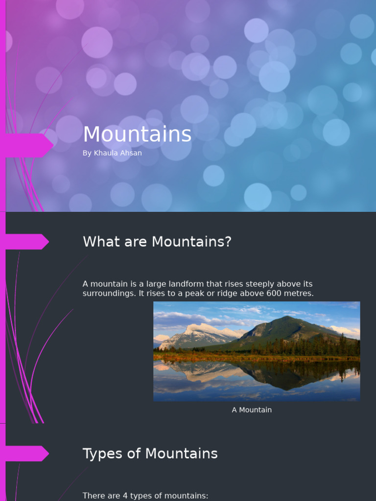 All About Mountains | PDF | Mountains | Volcano